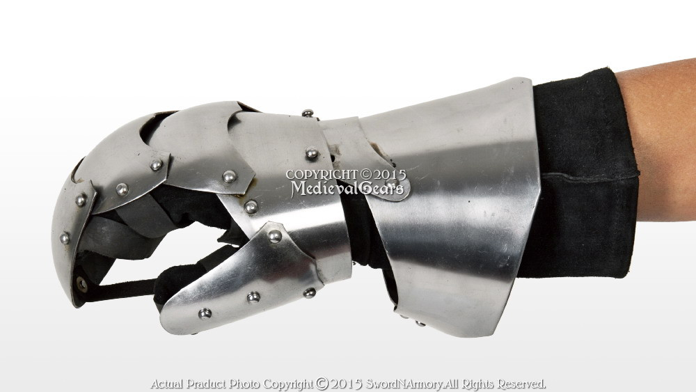 Medieval Functional Armor Battle Clamshell Mitten Gauntlets Glove SCA ...