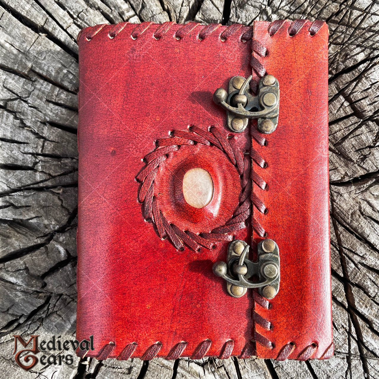 Medieval Renaissance Leather Journal Diary Notebook Notepad w/Lock ...