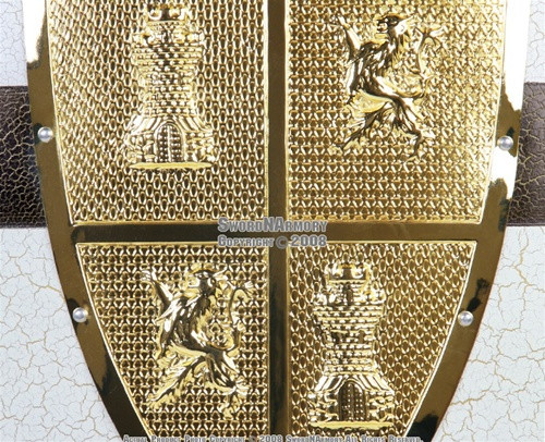 Medieval El Cid Shield Knight Armor Steel With Cross New