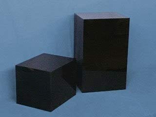 Clear Stands Rectangular Acrylic Display Cube - Black, 36 Inch ...