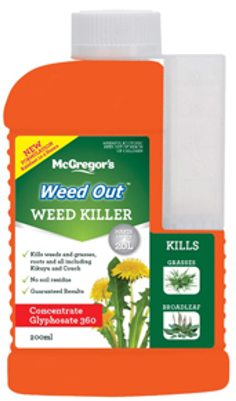 Mcgregors 200ml Weedout Weed Killer Concentrate Omokoroa Itm