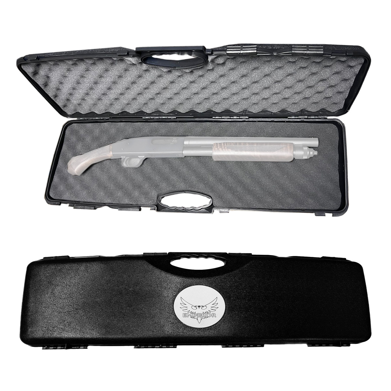 Emperor Single Scope Hard Plastic Rifle Case with Foam | 31.25" x 10" x ...