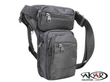 Akar Leg Bag for Concealed Gun Carry - Multi-Purpose CCW EDC Waist Bag ...
