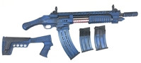 KING-12 BLUE MAG FED BLUE NON NFA PUMP ACTION 12GA 18.5" BRL