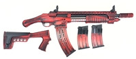 KING-12 RED MAG FED RED NON NFA PUMP ACTION 12GA 18.5" BRL