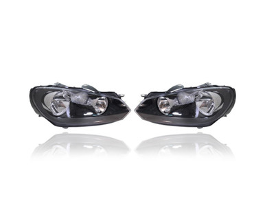 Headlight Assembly - Compatible/Replacement for '10-14 VW Volkswagen ...