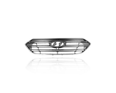 Grille - Compatible/Replacement for '17-18 Hyundai Santa Fe Sport 2.0t ...