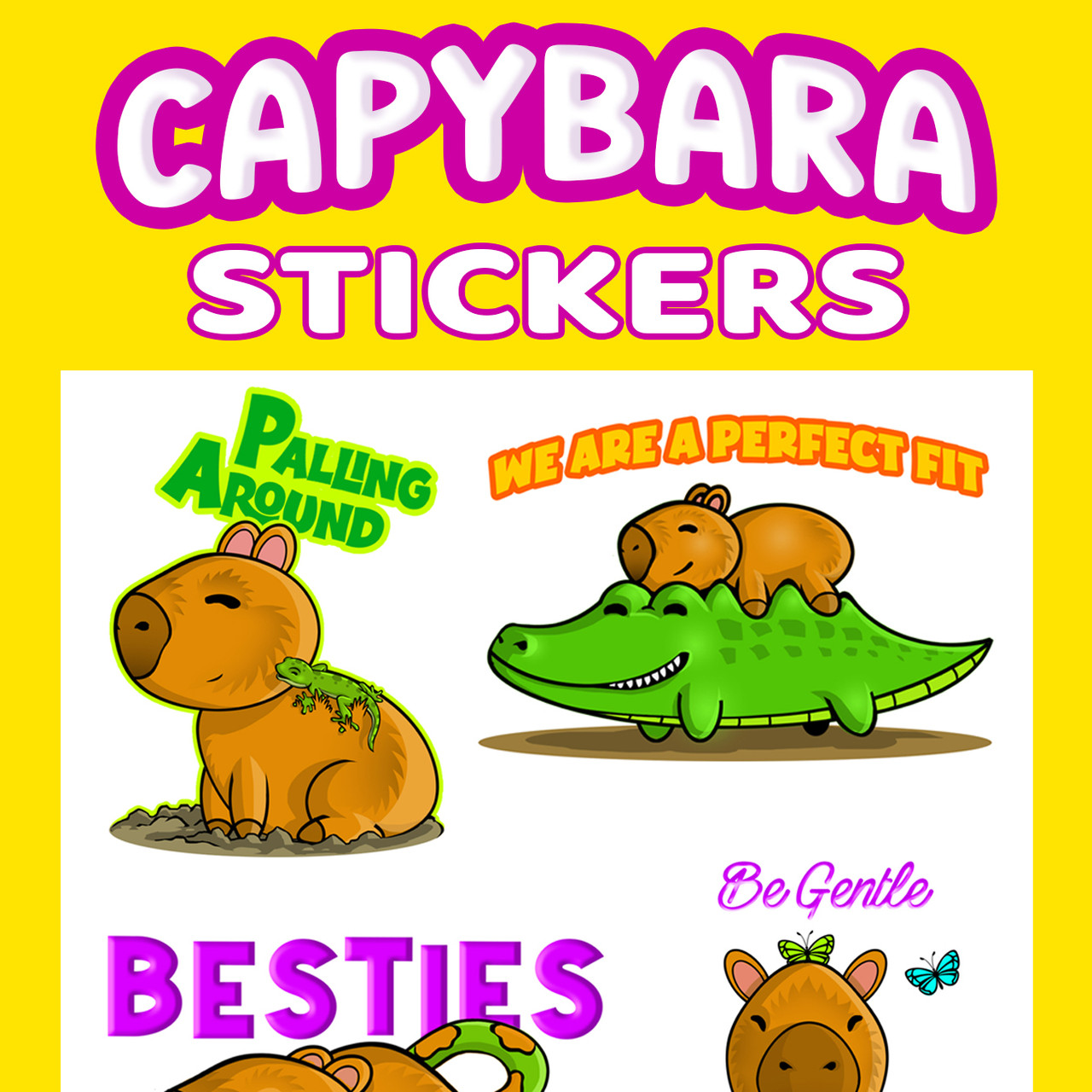 Capybara Stickers | Gumballs.com