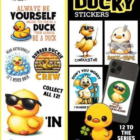 Ducks of Luck Stickers | Gumballs.com