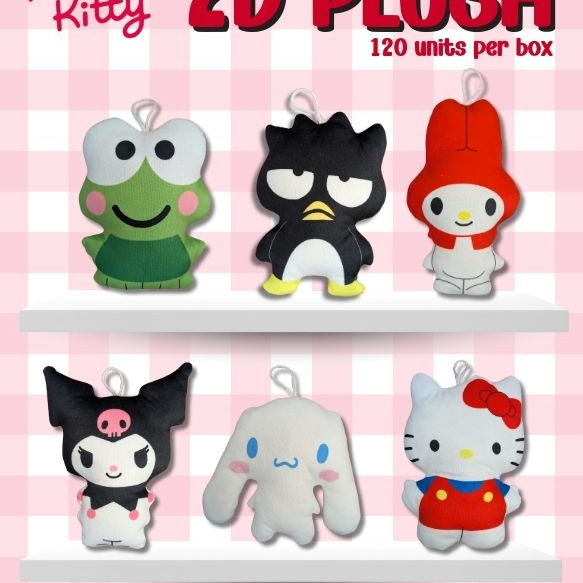 Hello Kitty 2D Plush Mix | Gumballs.com