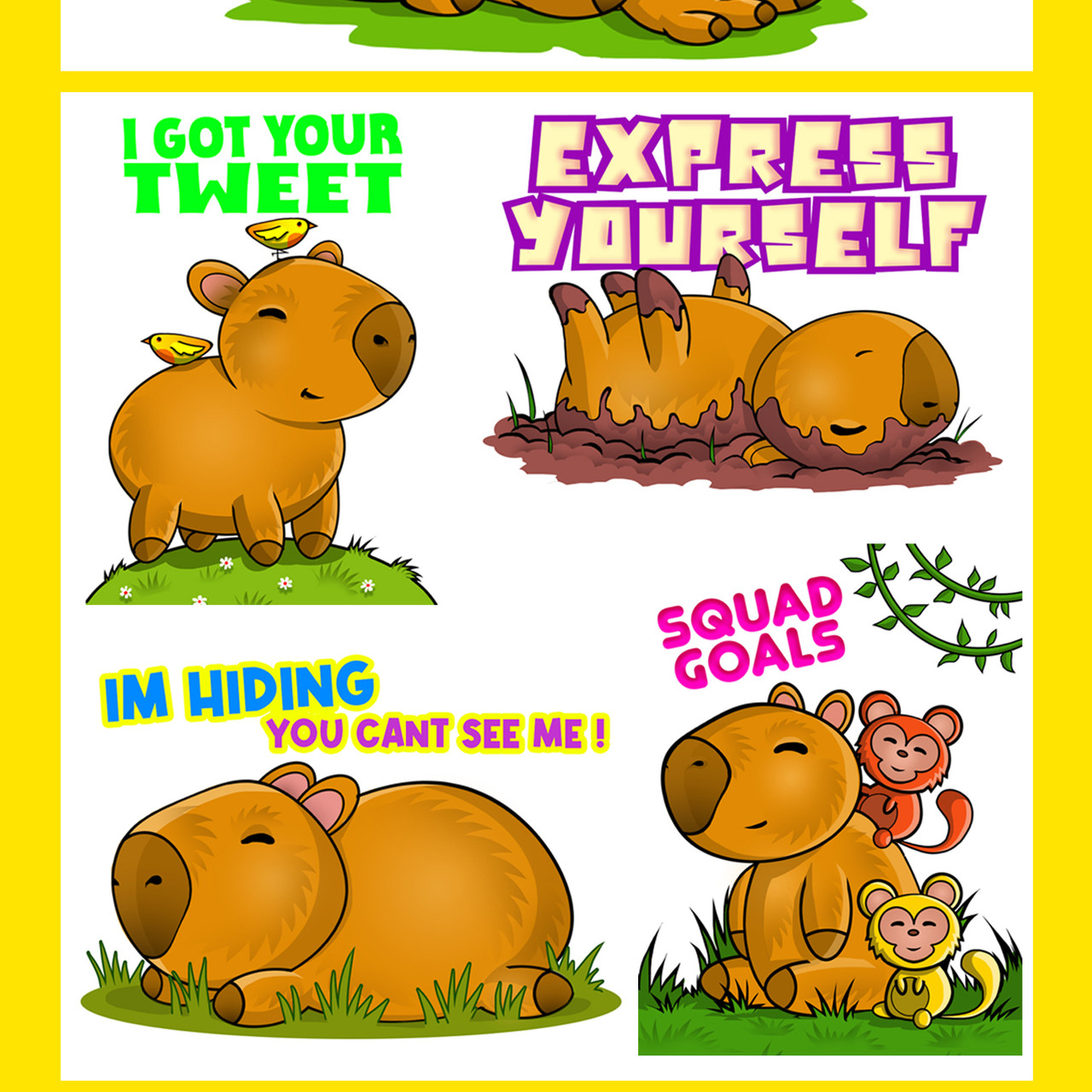 Capybara Stickers | Gumballs.com