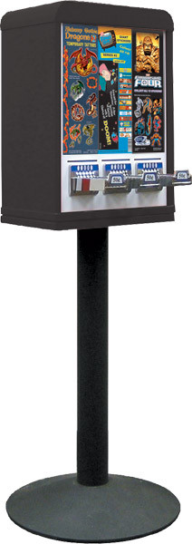 3 Column Sticker Vending Machine w/Stand | Gumballs.com