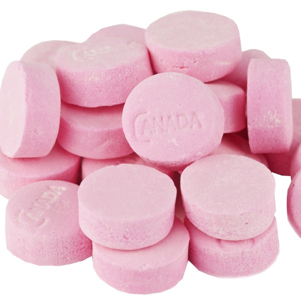 Pink Wintergreen Canada Mints | 25lb Bulk Case | Gumballs.com