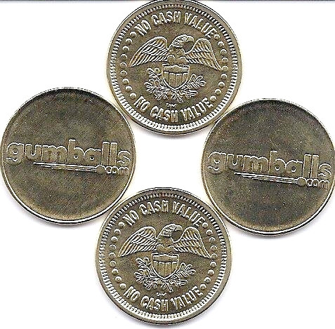 High Quality Stock Vending Tokens (100ct) | Gumballs.com