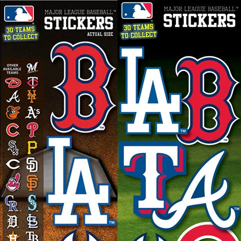 MLB Baseball Team Logo Stickers | Gumballs.com