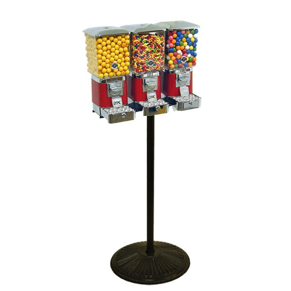 Triple Tough Pro Cash Box Gumball Candy Machine w/Stand | Gumballs.com