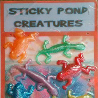 Sticky Pond Creatures in Small 1" Toy Capsules | Gumballs.com
