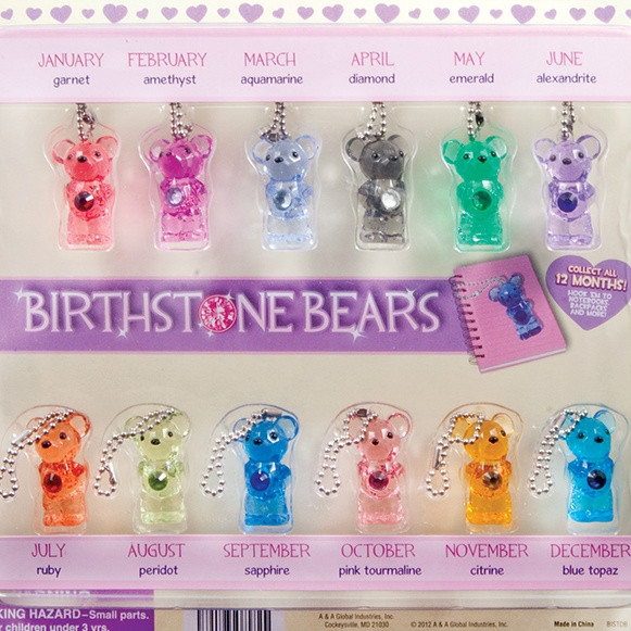 Birthstone Bears 2" Capsules | Gumballs.com