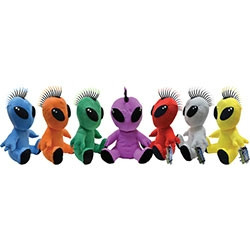 Punk Aliens Plush Toys (12"/48pc) | Gumballs.com