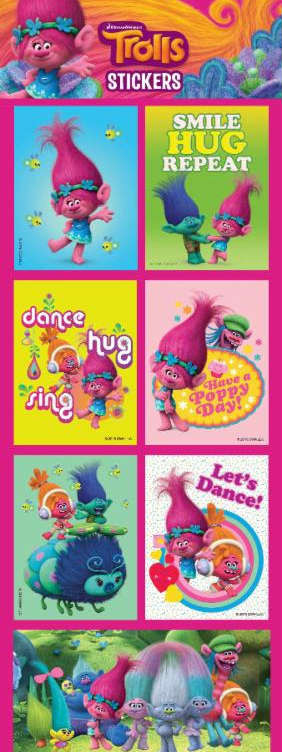 Trolls Stickers | Gumballs.com