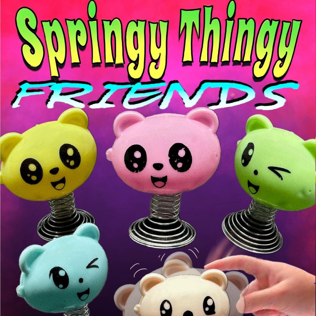 Emoji Springy Friends 1" Capsules | Gumballs.com