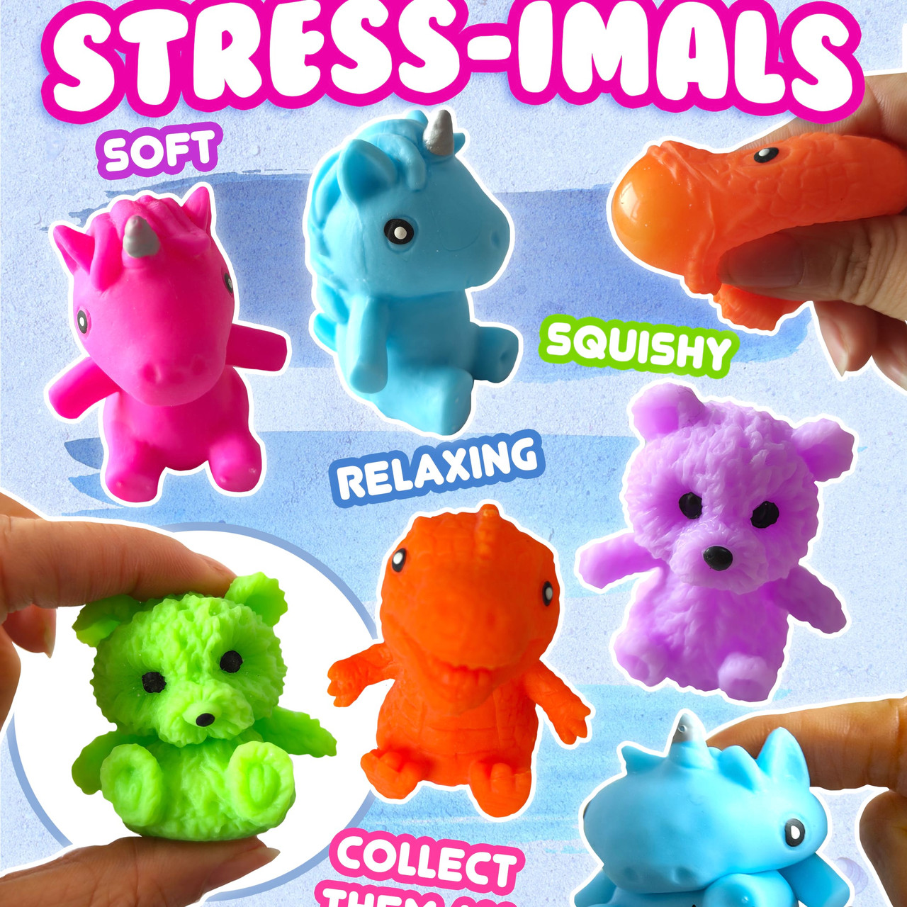 Stress Animals 2"Capsules | Gumballs.com