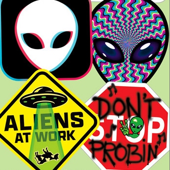 Alien Files Stickers | Gumballs.com