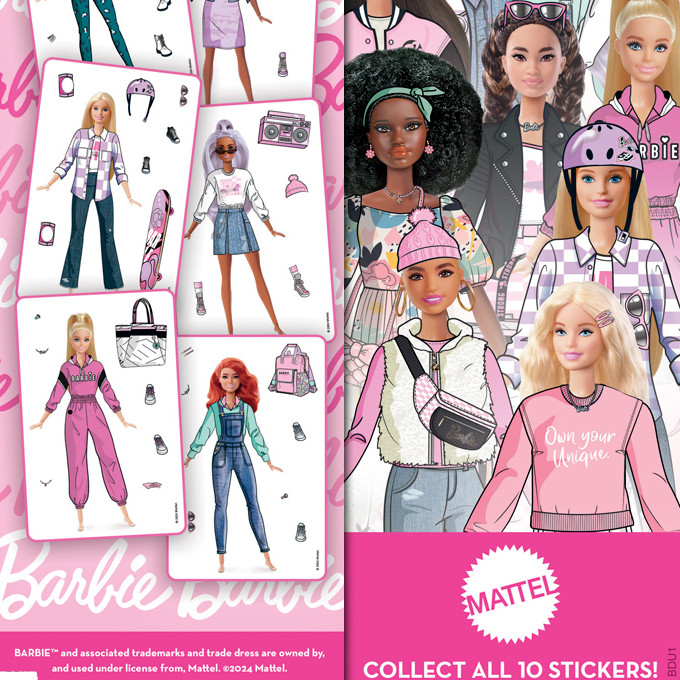 Dress Up Barbie Stickers | Gumballs.com
