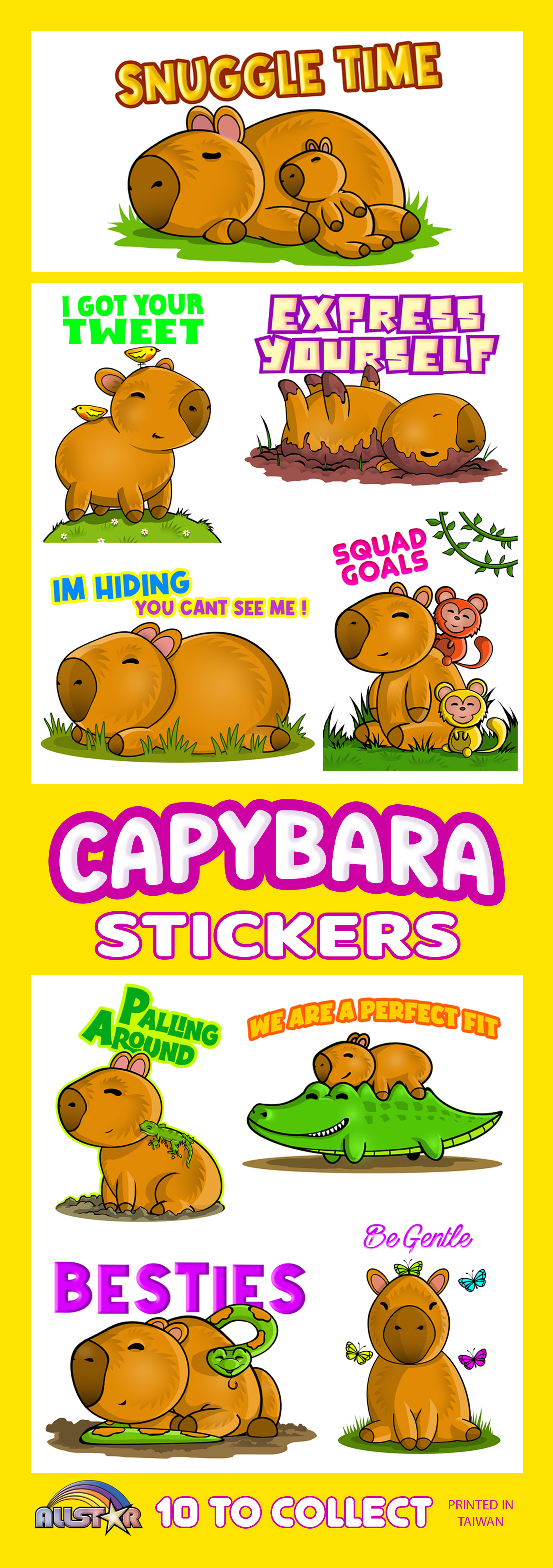 Capybara Stickers | Gumballs.com