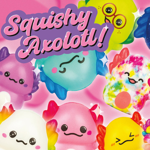 Squishy Axolotl Toys 2" Capsules | Gumballs.com