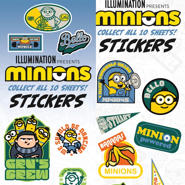Minions Stickers | Gumballs.com