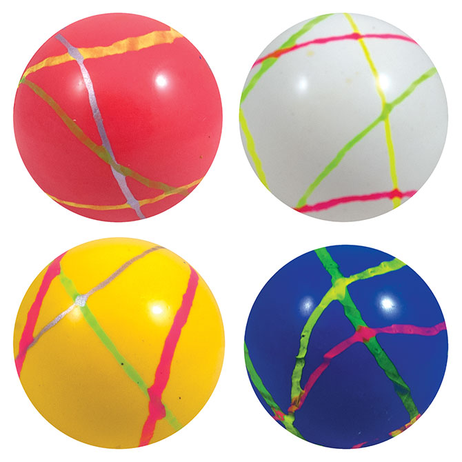 Spinning Orbital Bouncy Balls 45mm | Gumballs.com