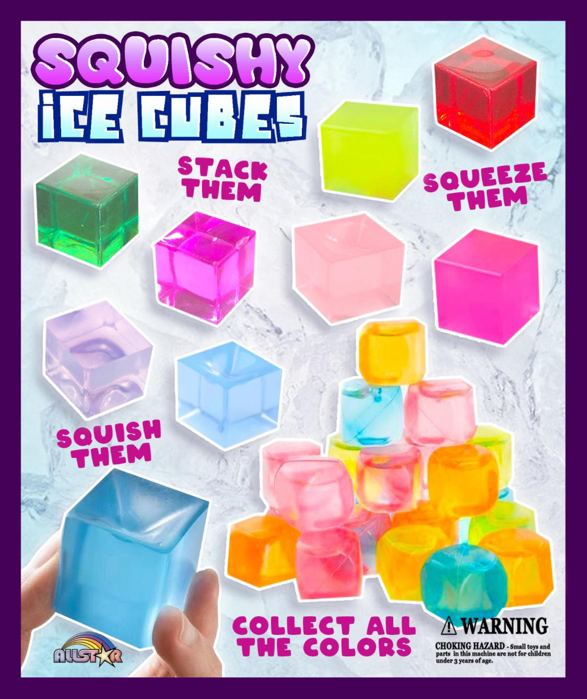 Squishy Ice Cubes 1" Capsules | Gumballs.com