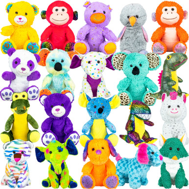 Jumbo Generic Plush Toy Crane Mix #64 (12-14"/40pc) | Gumballs.com