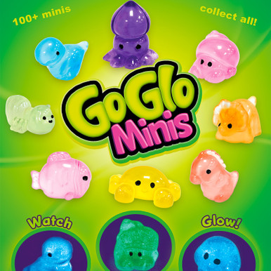 Mini Phosphorescent GoGlo Animal Figurines 1" Capsules | Gumballs.com