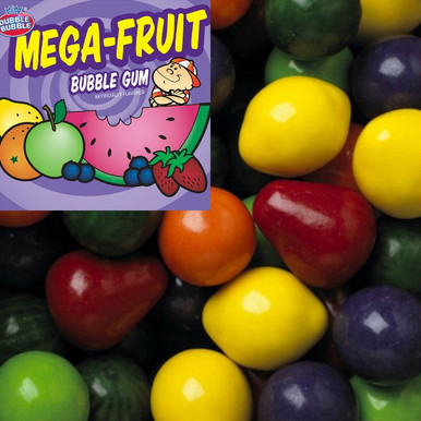 Mega Fruit Gumballs (2"/138 Count) | Gumballs.com