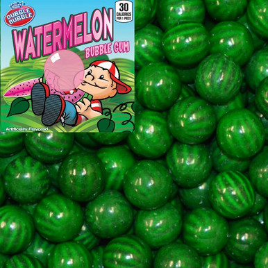 Watermelon Gumballs by Dubble Bubble 1" 850 Count | Gumballs.com