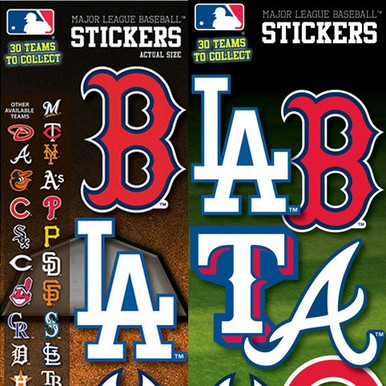 MLB Baseball Team Logo Stickers | Gumballs.com