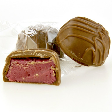 Wrapped Milk Chocolate Raspberry Creams(10lb) | Gumballs.com
