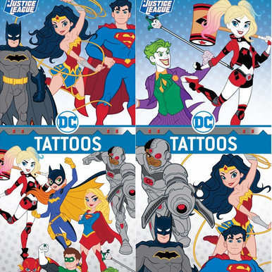 DC Comics Character Tattoos | Gumballs.com