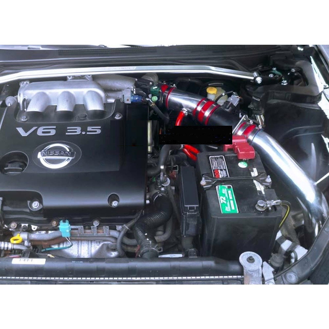 Cold Air Intake for Nissan Altima (2002-2006) 3.5L V6 Engine Red ...
