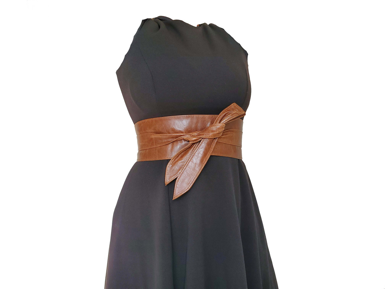 Neutral Leather Obi Belt, Wide Wrap Belts, Wraparounds, Urban Belts ...