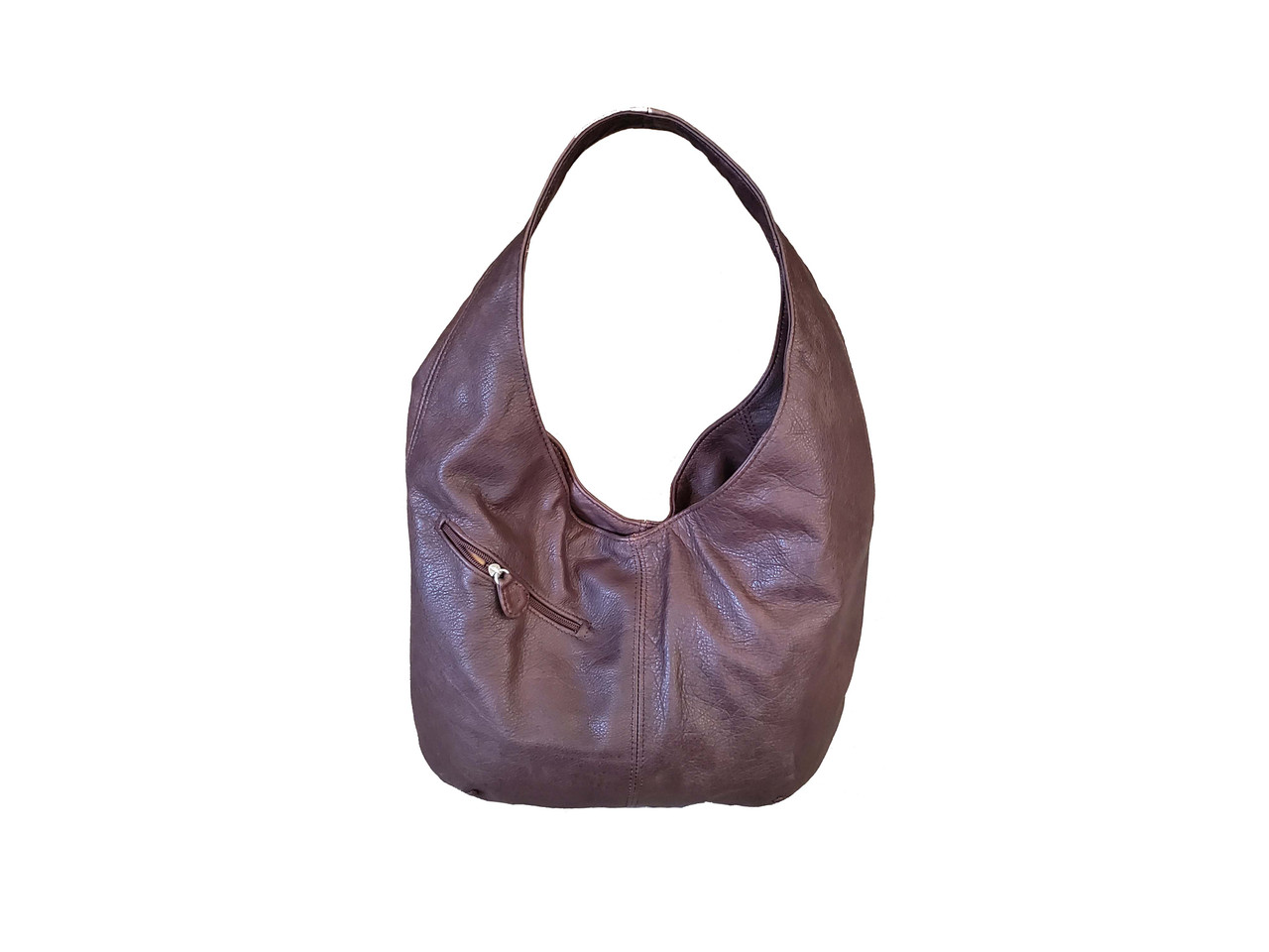 Brown Leather Bag, Everyday Hobo Handbag, Zuly - Fgalaze Genuine ...