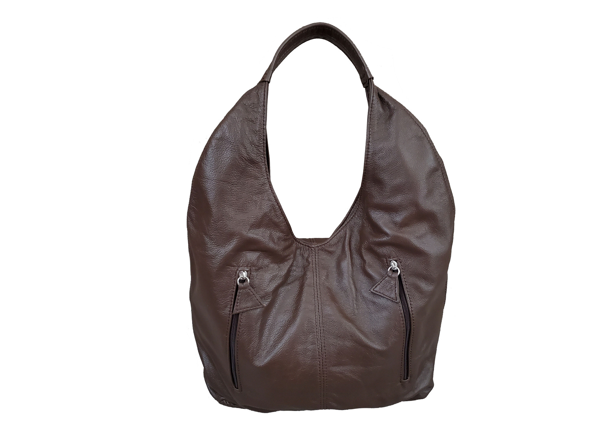 Brown Leather Slouchy Hobo Bag, Trendy Bags for Women, Alicia - Fgalaze ...