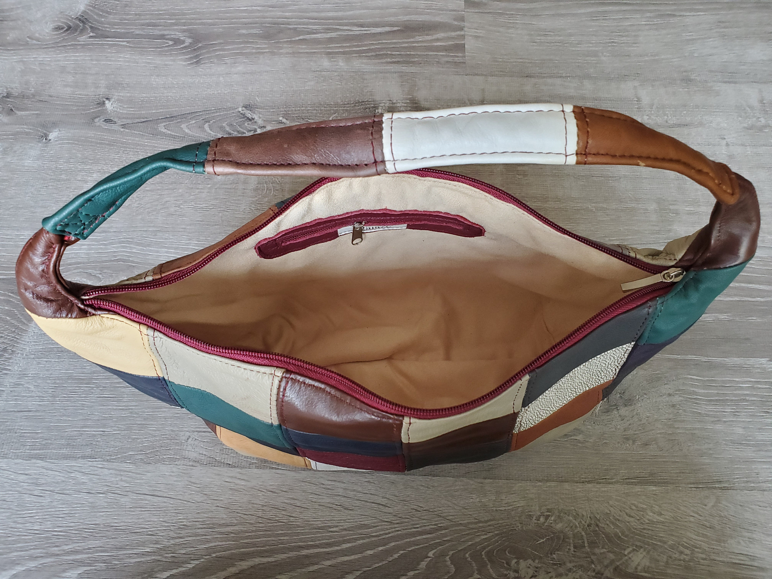 Colorful Shoulder Bag, Rustic Textured Handbag, Rosses - Fgalaze ...