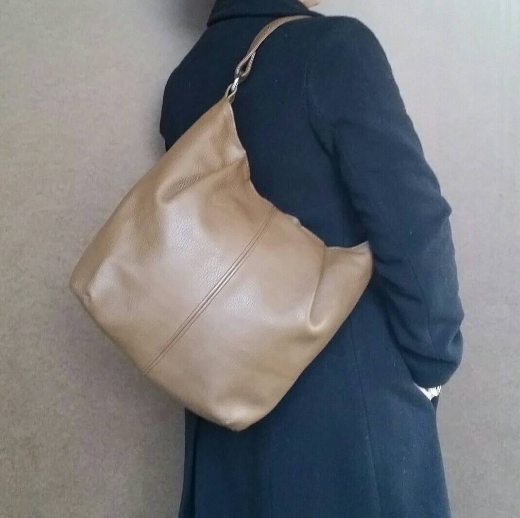 Brown Leather Bag, Everyday Hobo Handbag, Zuly - Fgalaze Genuine ...