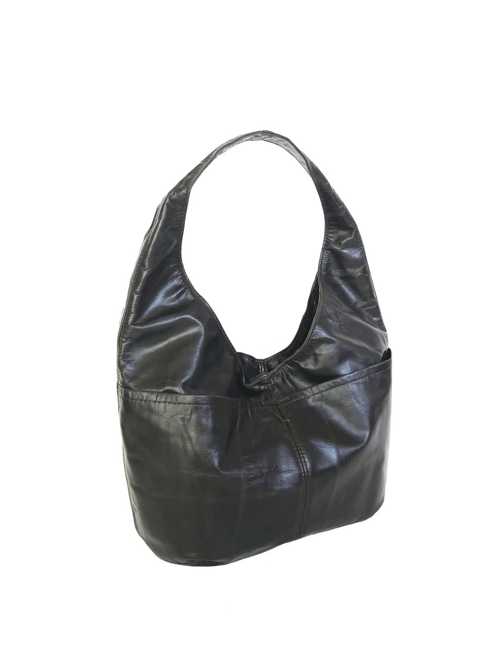 Green Leather Hobo Bag, Handmade Slouchy Handbag, Alice - Fgalaze ...