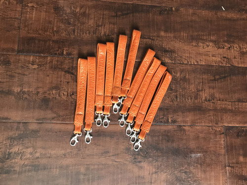 Leather Key Chain Strap, Keychain Holder, Leather Accessories, Orange ...