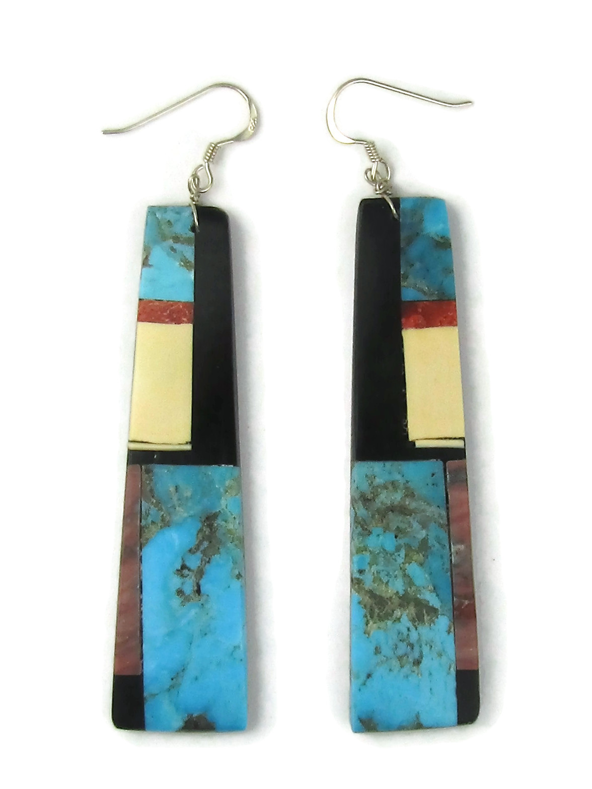 Native American Turquoise Slab Earrings | Shop Now