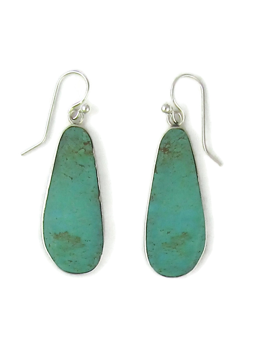 Native American Turquoise Slab Earrings | Shop Now